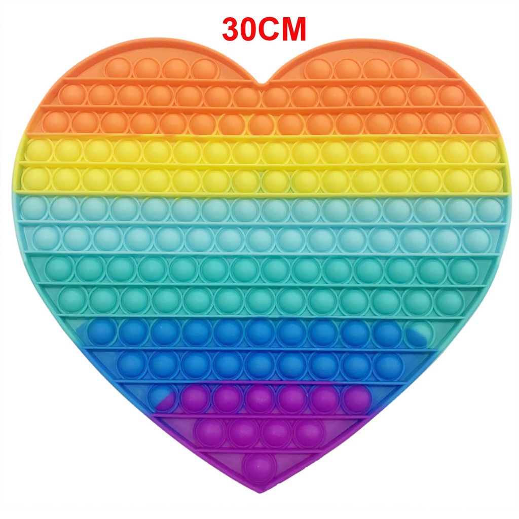 Pop It 40cm/30cm/20cm Super gran tamaño Pop It Push Fidget juguete gigante arco iris silicona ...