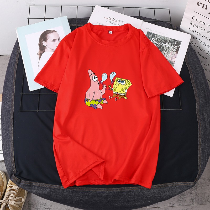 Bob Esponja Squarepants Patrón De Dibujos Animados De Manga Corta O
