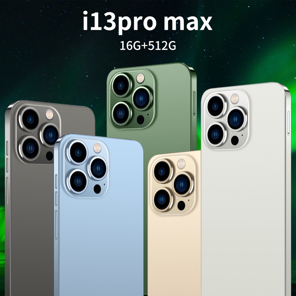 i13 Pro Max 4G/5G Teléfono Celular 16GB + 512GB 6.7 Pulgadas Original ...