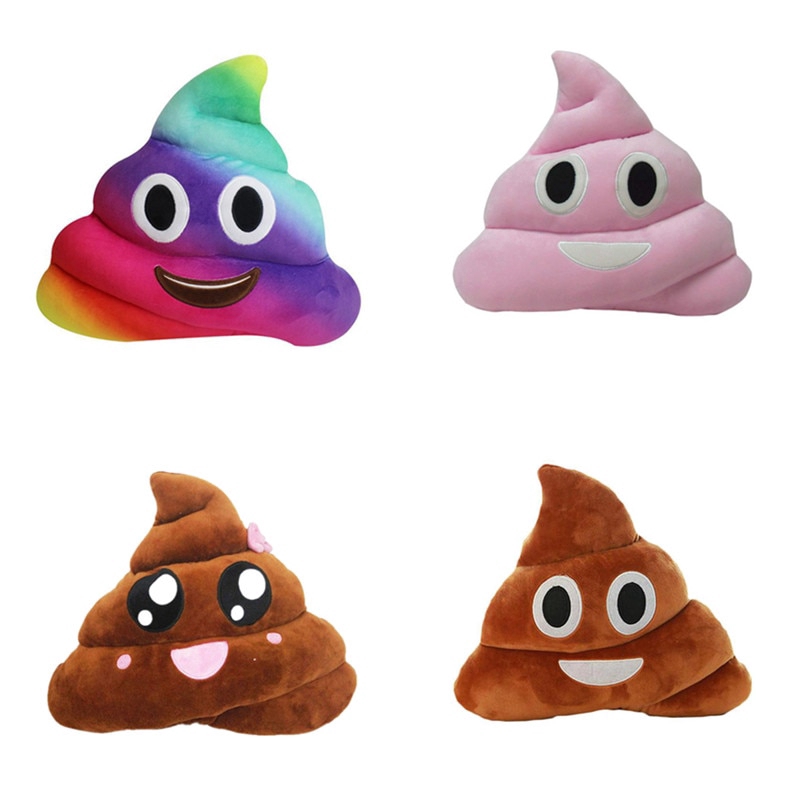 Cojín De Almohada Emoji En Forma De Caca Respaldo Del Asiento ...