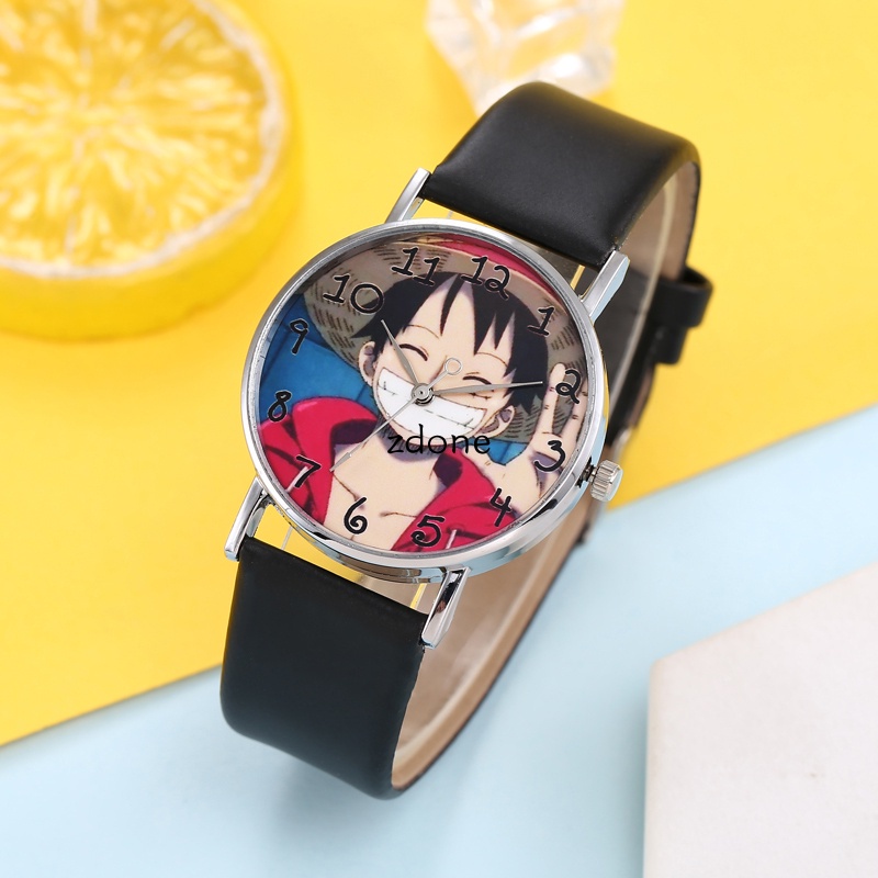 Luffy Reloj Anime Cuarzo Una Pieza Regalo De Cumpleaños Para Niños De ...