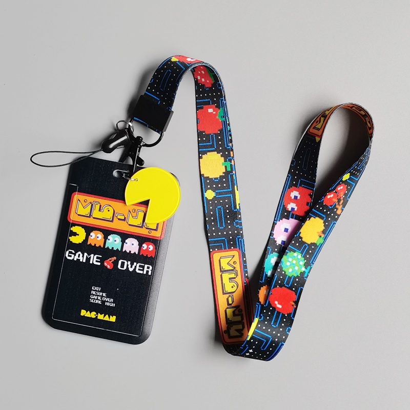 Pac Man Pacman Titular De La Tarjeta Con Cordón De Identificación ...