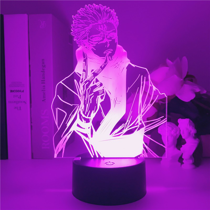 NS4 3D Lámpara Jujutsu Kaisen Luces Nocturnas Anime Iluminación USB LED ...