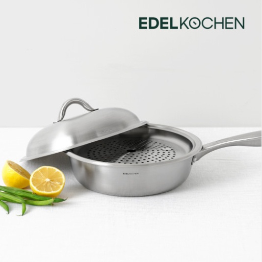 Edelkochen Muya Multi Wok 24cm Sartén (Con Vaporizador) , De Acero ...