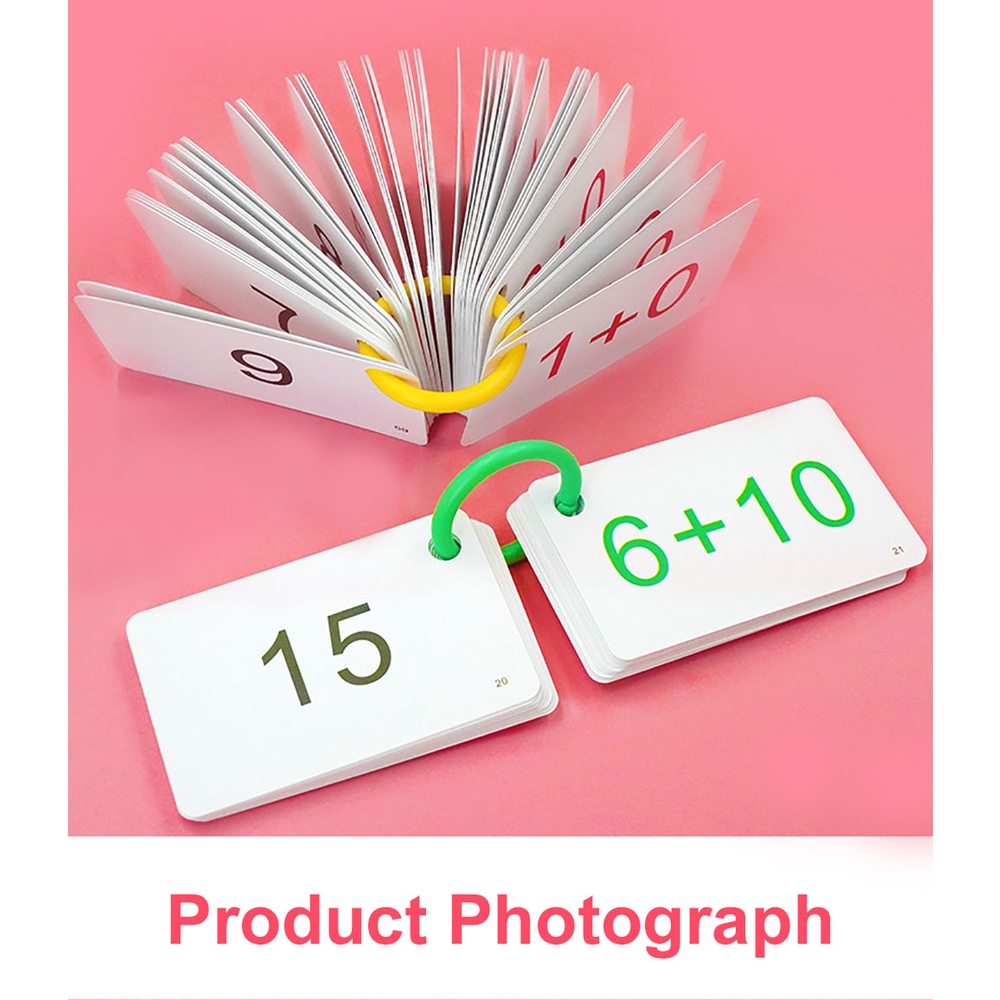 Niños Educación Matemática Tarjeta Flash Suma Y Resta Tarjetas ...