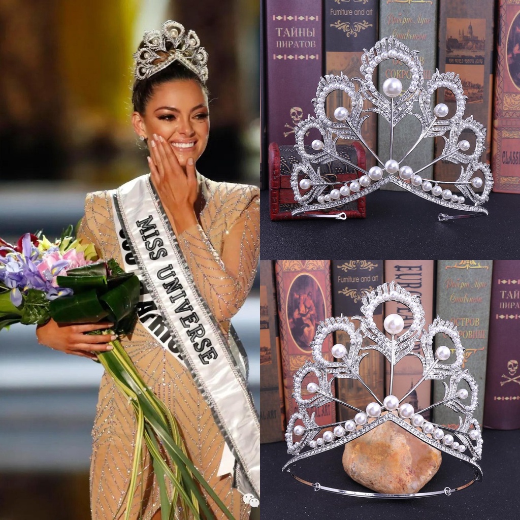 Coronas De Diamantes Miss Universe Corona Tiara Pavo Real Pluma Novia ...