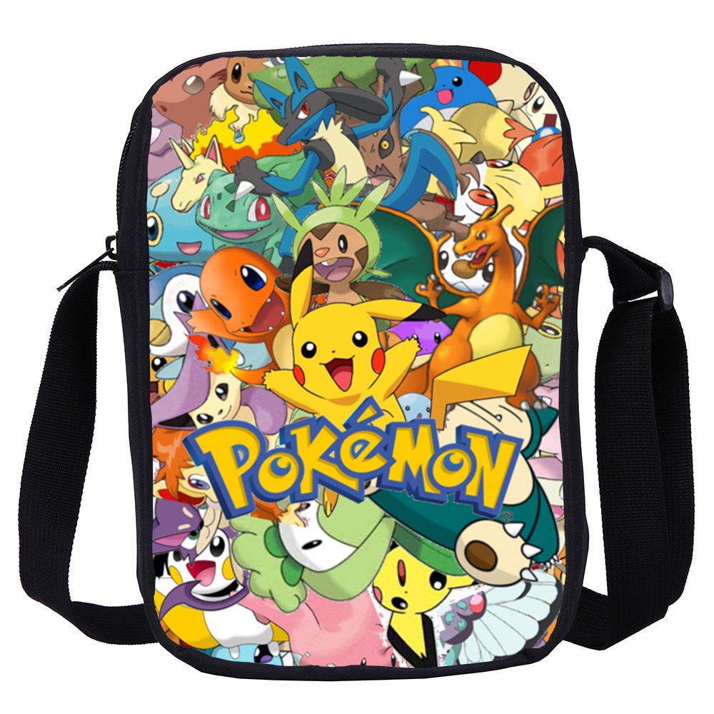 [Listo Stock] Pokemon Bolsa De Mensajero Pikachu Estudiante De La ...