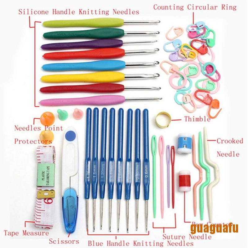 Juego De agujas De crochet Guaguafu 53 pzs Para tejer agujas De crochet ... Juego De agujas De crochet Guaguafu 53 pzs Para tejer agujas De crochet ...