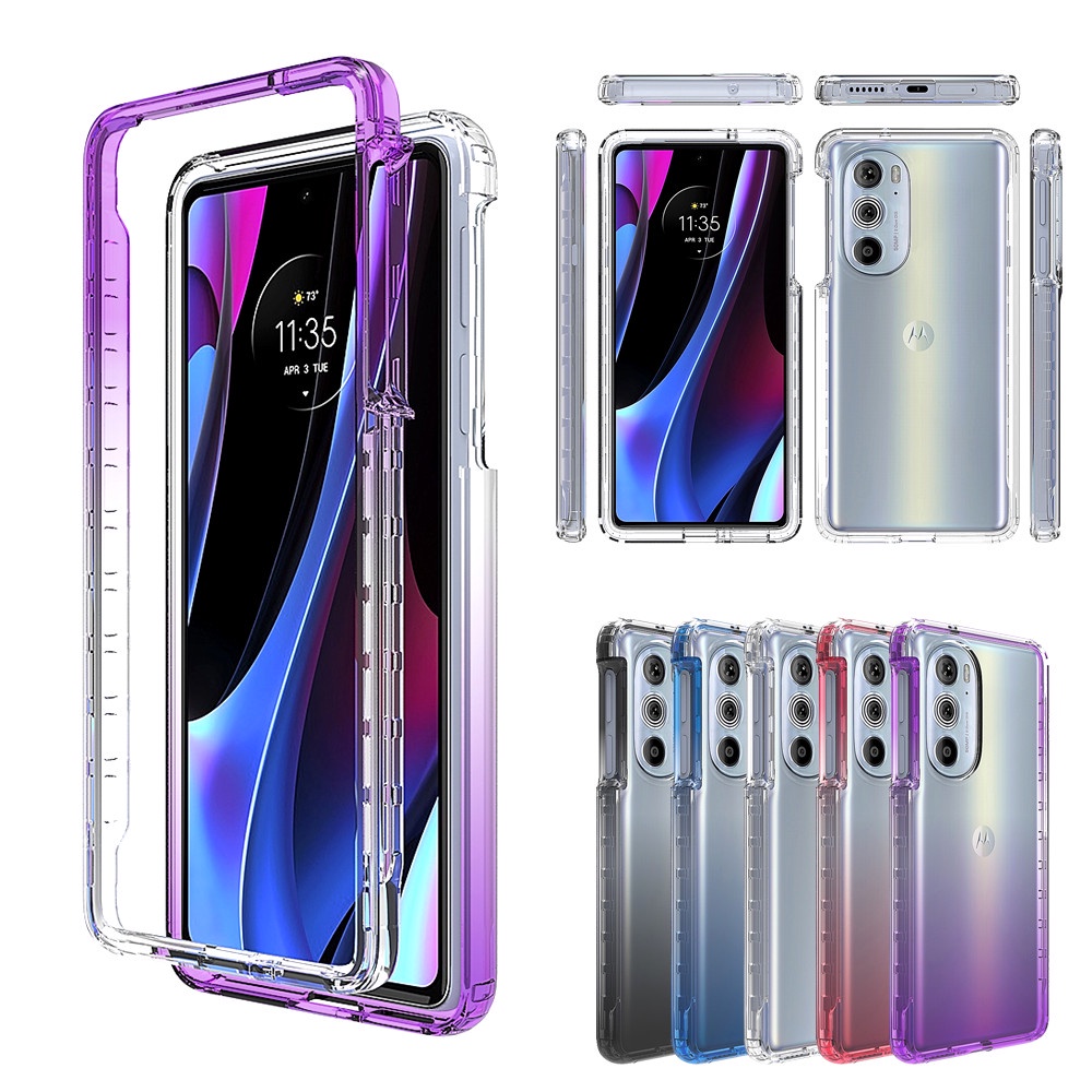 360 Full Body Double 2in 1 Clear Phone Case For Moto Edge 20 30 Pro 20 ...