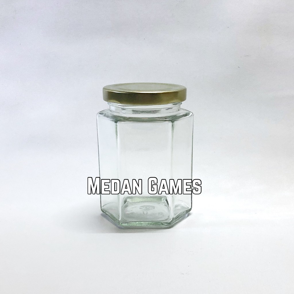 Frasco De Vidrio 300ml Latas Con Tapa Hexagonal | Shopee México