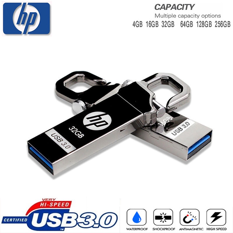 HP X750W USB3.0 High Speed metal USB Flash Drive waterproof USB Stick ...