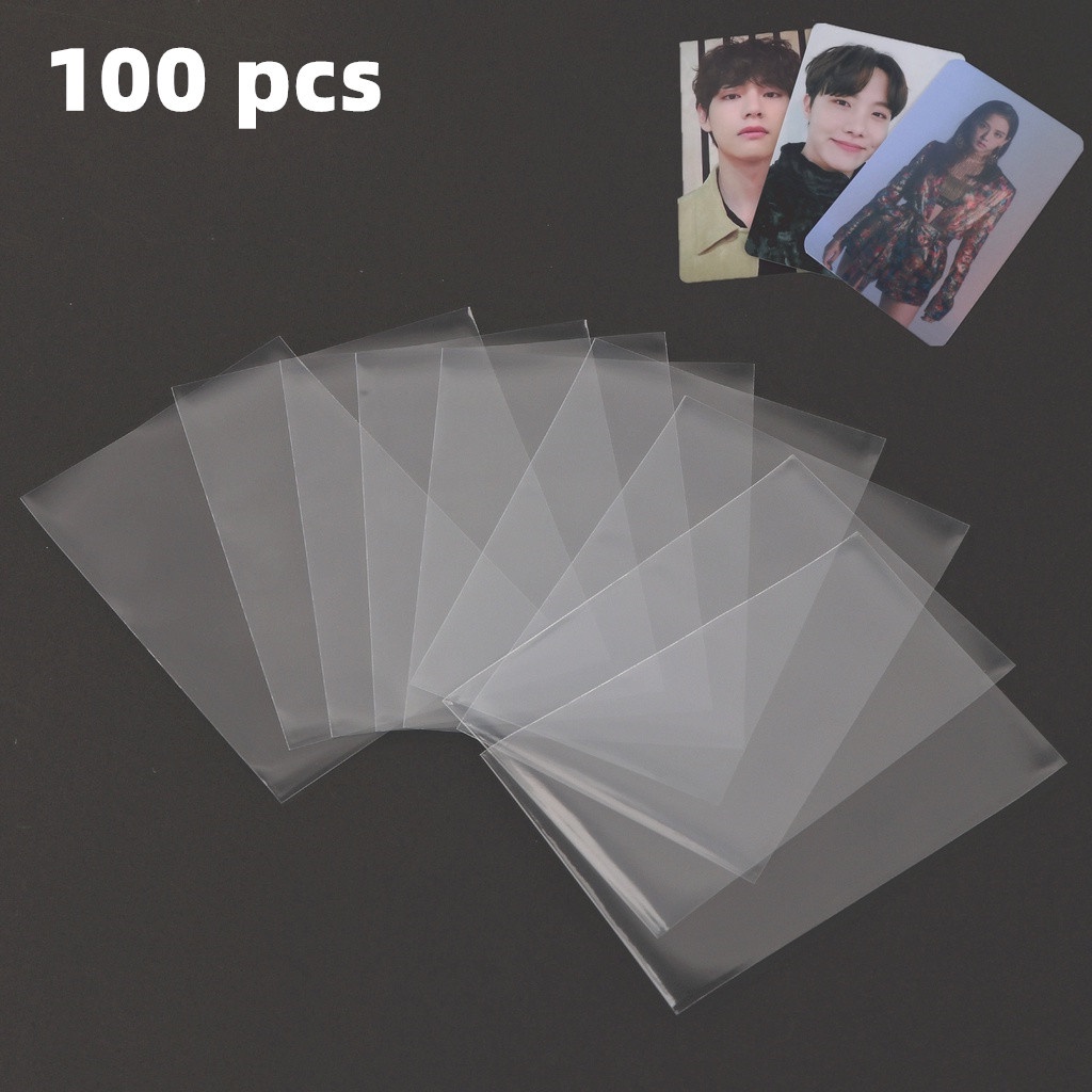 100pcs 64*89mm KPOP Card Popcorn Sleeves Card Protector TCG Unsealed ...