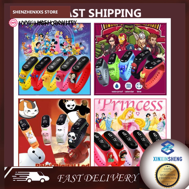 reloj digital para niños mickey mouse M3 UI electrónico digital Reloj ...