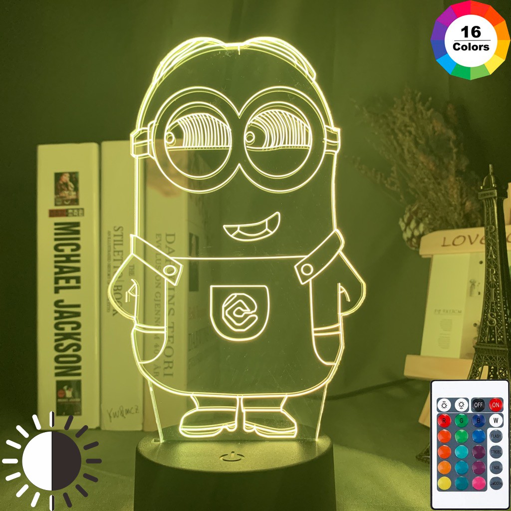 Despicable Me Led Luz Nocturna Que Cambia De Color Sensor Táctil Para ...