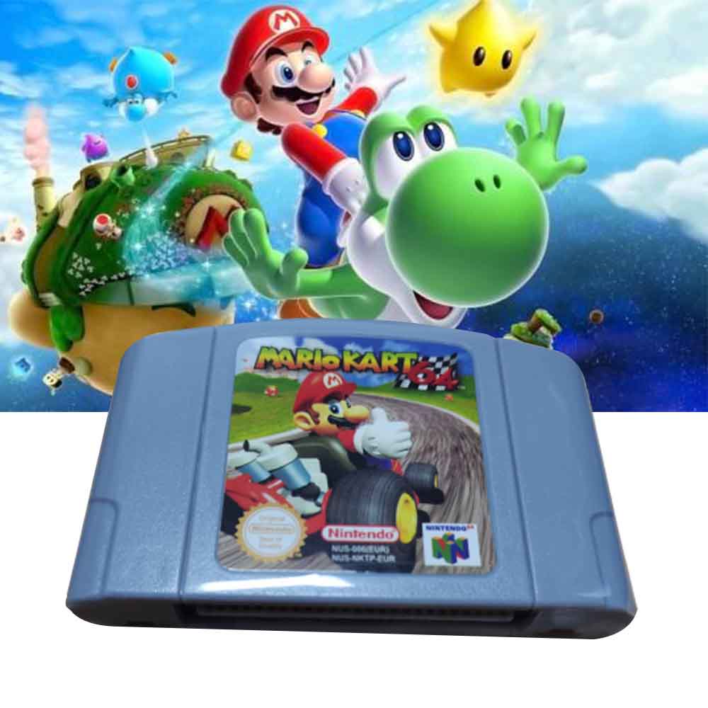Para Nintendo N64 Mario Kart 64 Cartucho De Videojuegos Versión De ...