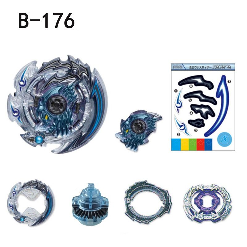 SuperKing Single Beyblade B177 Jet Wyvern B176 Hollow Deathscyther B175 ...