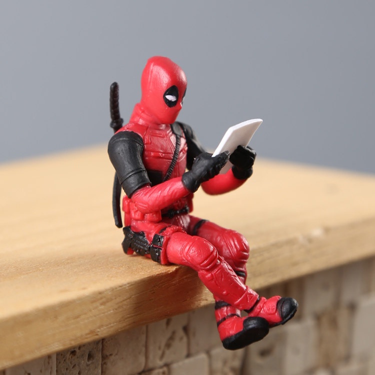 Figura De Acción Anime Marvel Deadpool Sentado Postura Modelo X-Men ...