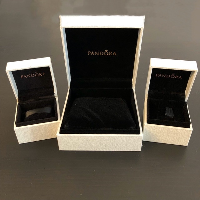 Caja De Joyería De Gama Alta Pandora Anillo Pulsera Embalaje | Shopee ...