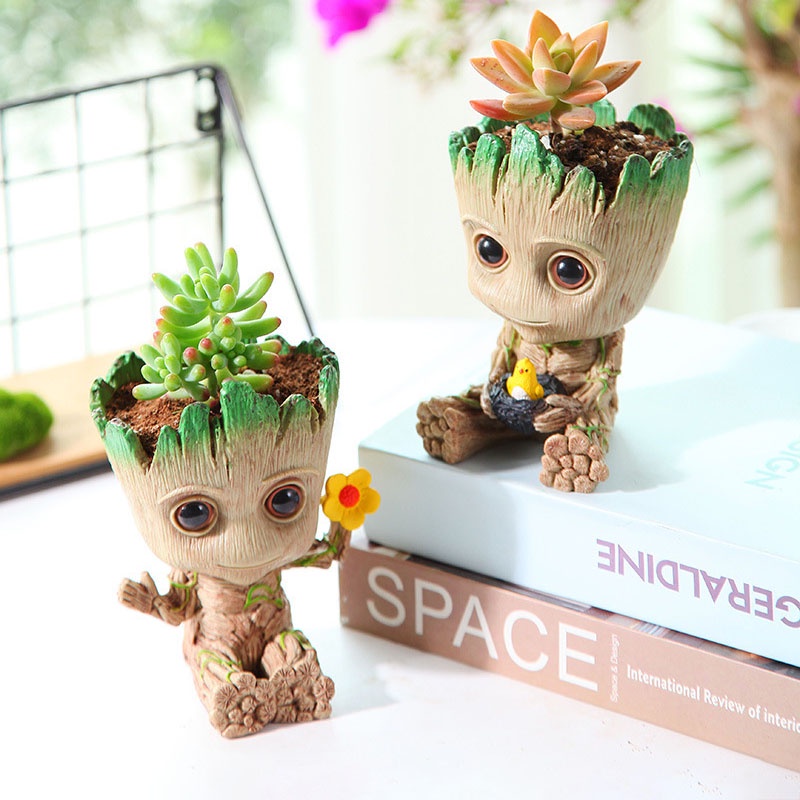 Figura De Maceta De Dibujos Animados De Guardianes De La Galaxia Groot ...