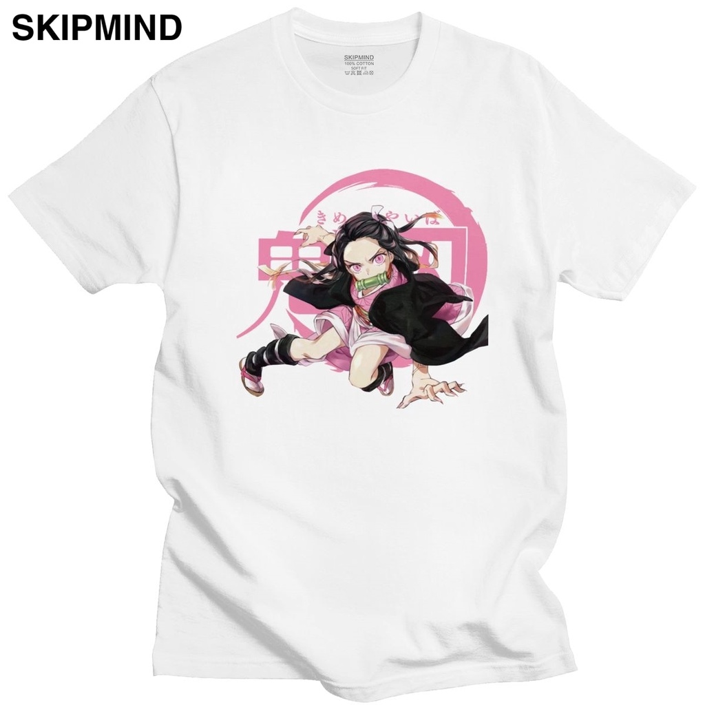 Clásico Y Único Kimetsu No Yaiba Nezuko Kamado Hombres Camiseta Demon ...