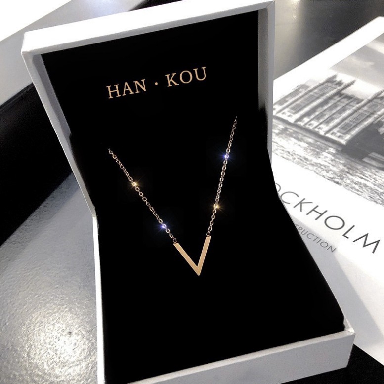 Collar De Acero De Titanio En Forma De V collares | Shopee México