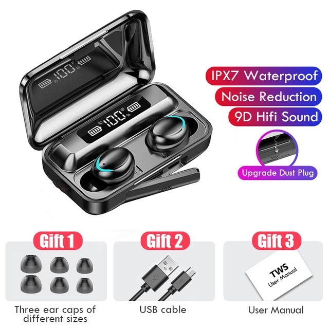 Auriculares Bluetooth F9-5 Recargables Inalámbricos Gamer Power Bank | Shopee México