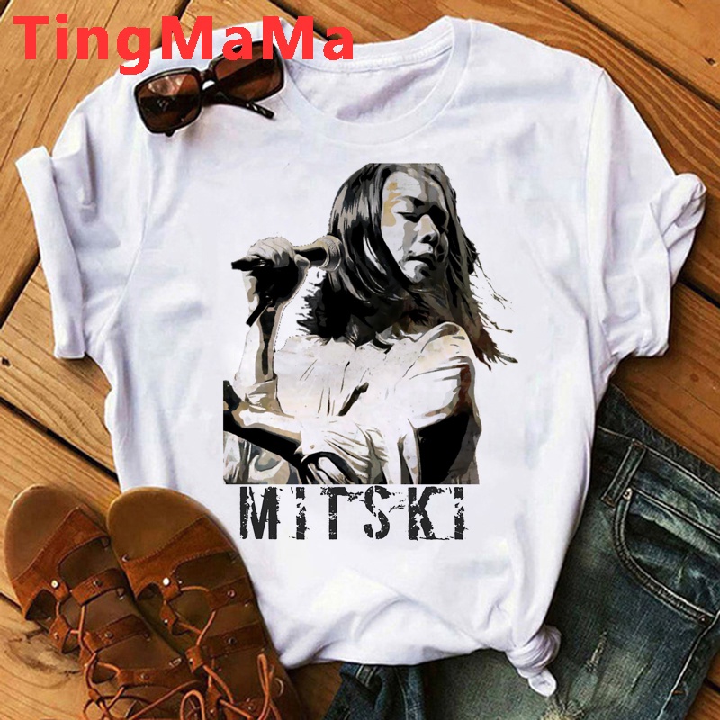 Mitski top tees Mujeres Gráfico vintage grunge Pareja Ropa Impresión ...