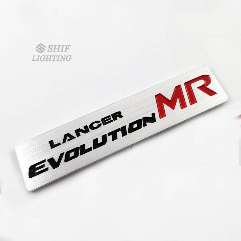 1 x Metal LANCER EVOLUTION MR Logo Coche Emblema Decorativo Insignia ...