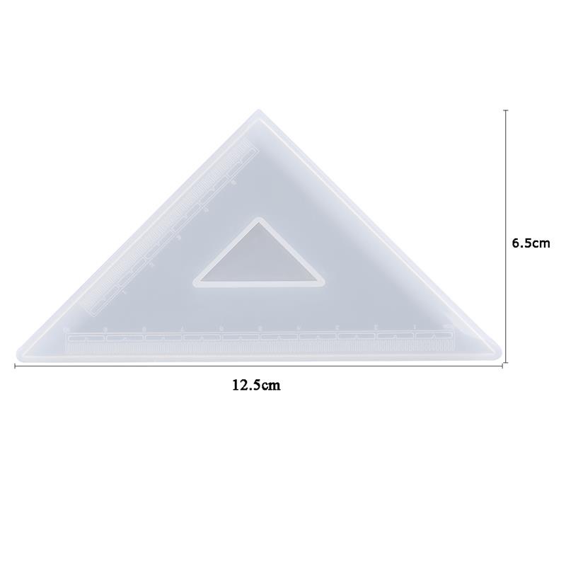 UV Expoxy Resina Molde De Silicona Transportador Triángulo Regla Ángulo ...
