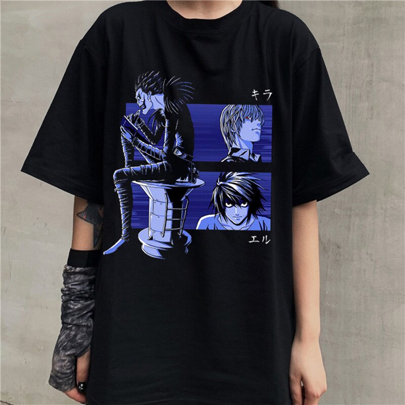 Camiseta Death note shinigami ryuk , De Mujer Japonesa De Manga Corta ...