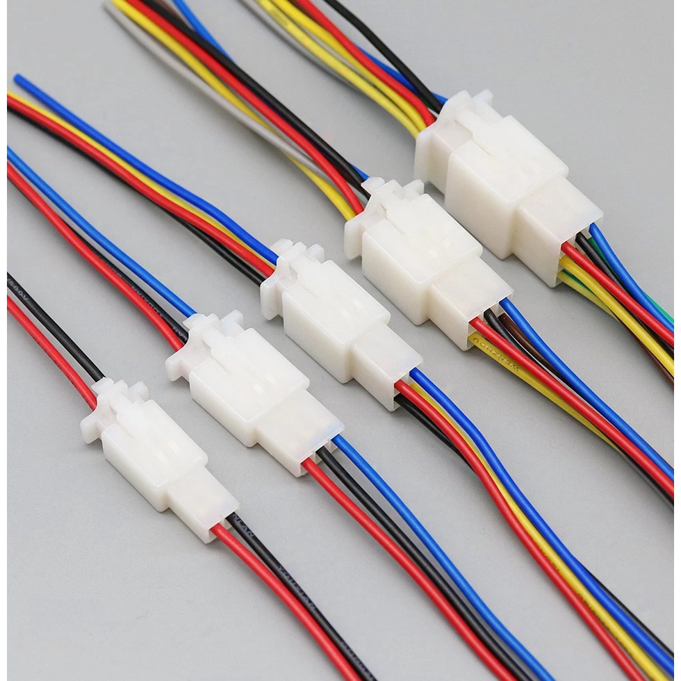 1 Juego De 2,8 Mm 1/2/3/4/6/9 Pines Conexión Rápida Automotriz Conector De Alambre Eléctrico ...