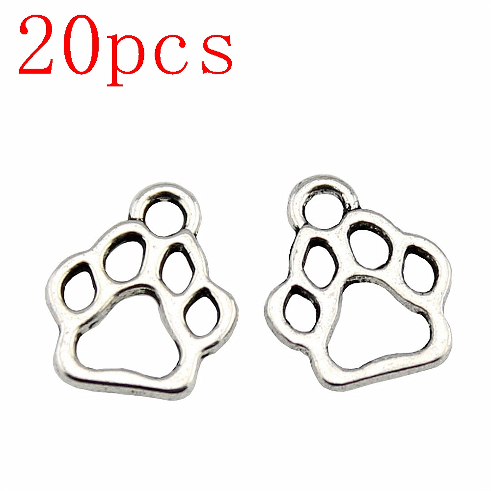 Charms Perro Pata Hueso Encantos Para Hacer Joyas Suministros Hechos A ...