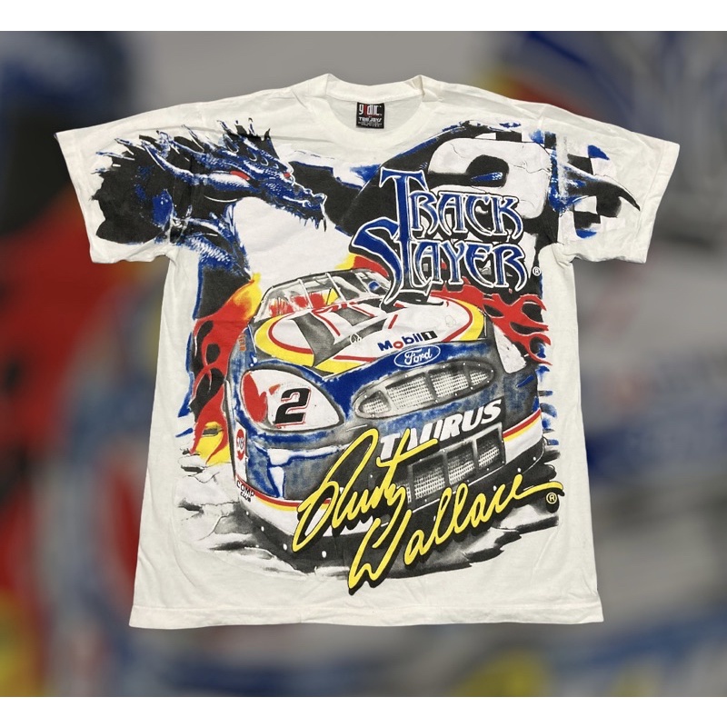 Camisa Ovp Con Patrón NASCAR TRACK SLAYER , Estilo Año 90s . | Shopee ...