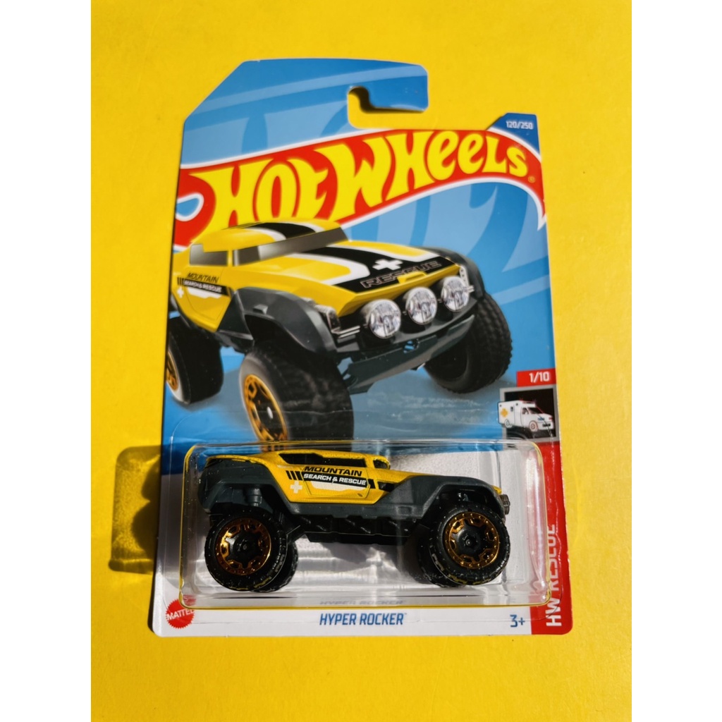Hotwheels HOT WHEELS HYPER ROCKER amarillo HW RESCUE LOT F 2022 DIECAST ...