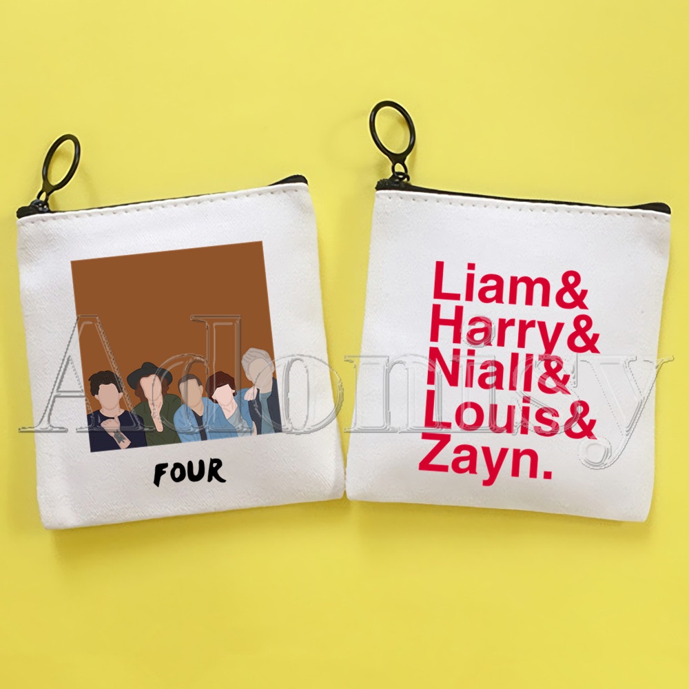 One Direction Lona Monedero Bolsa De Pequeña Cuadrada Almacenamiento ...