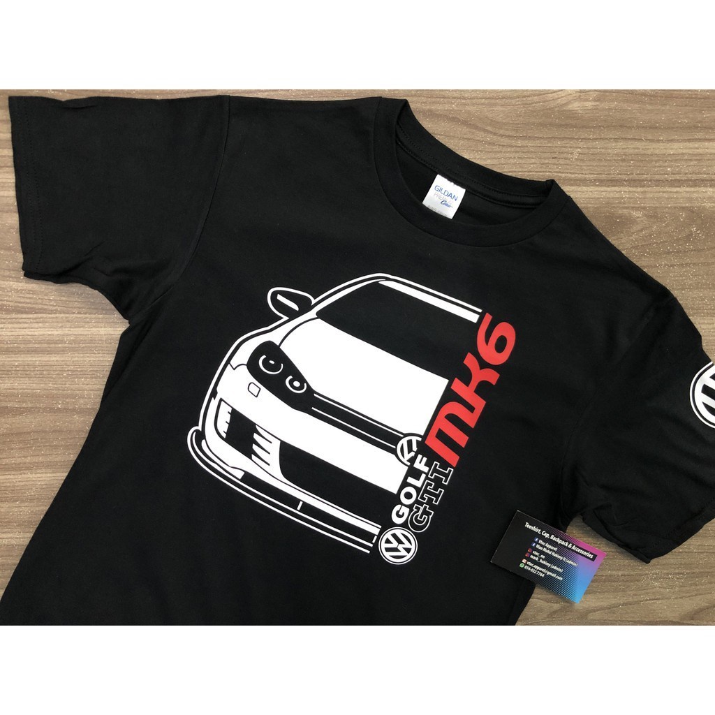 Moda VW Volkswagen Golf GTI MK6 * Frente (Camiseta Negra) | Shopee México