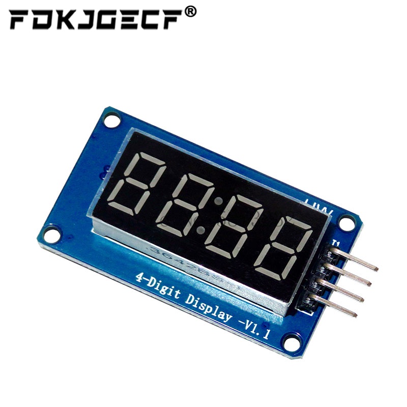 TM1637 Módulo De Pantalla LED Para Arduino 7 Segmento 4 Bits 0,36 Pulgadas Reloj Ánodo Rojo Tubo ...