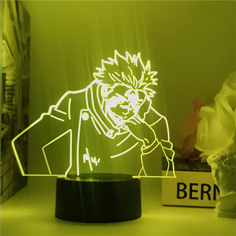 NS4 3D Lámpara Jujutsu Kaisen Luces Nocturnas Anime Iluminación USB LED ...