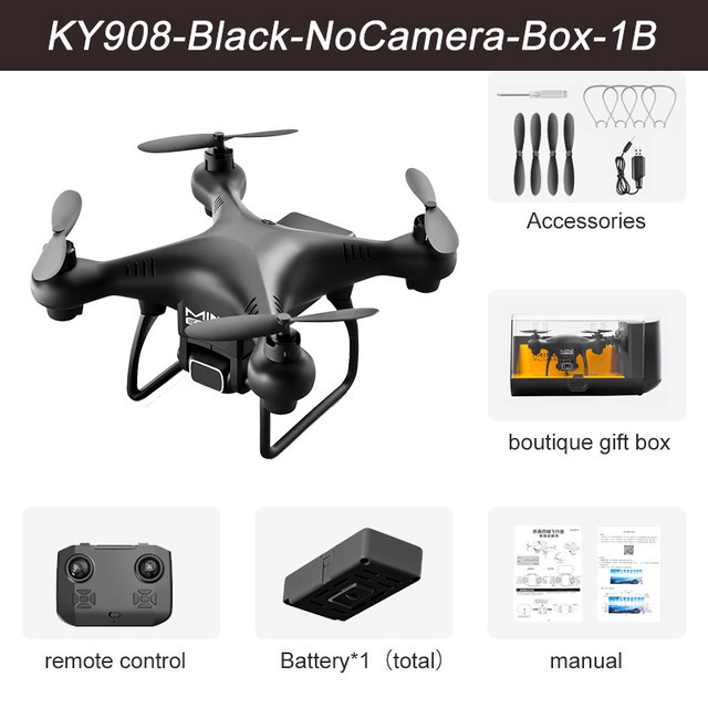 Nuevo KY908 Mini Drone 4K HD Cámara Wifi FPV Profissional RC Quadcopter ...