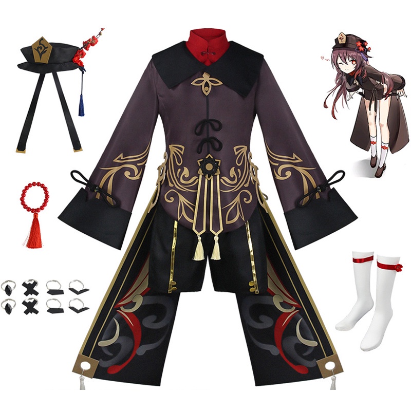 Genshin Impact Hu Tao Cosplay Disfraz Chino Antiguo De Halloween ...