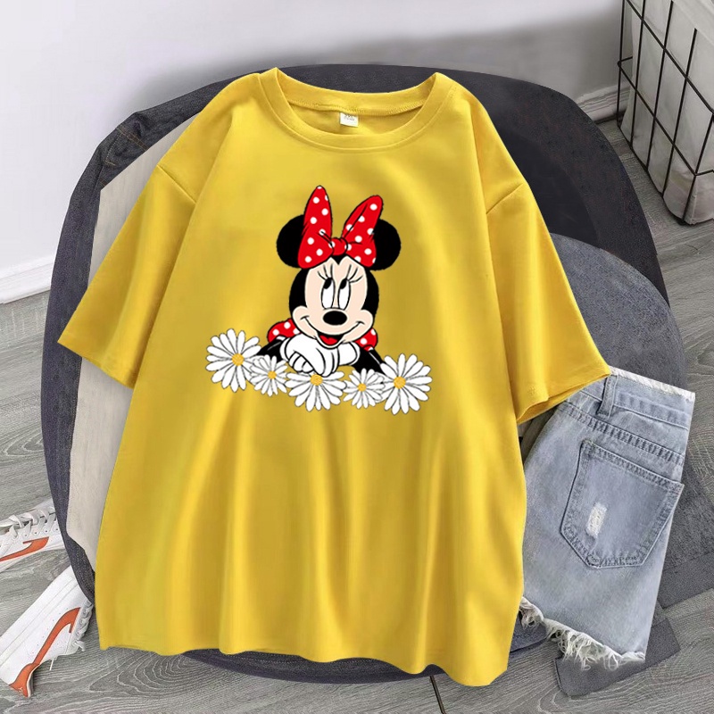 Playeras De Mujer Moda Con Estampado RatóN Dibujos Animados | Shopee México