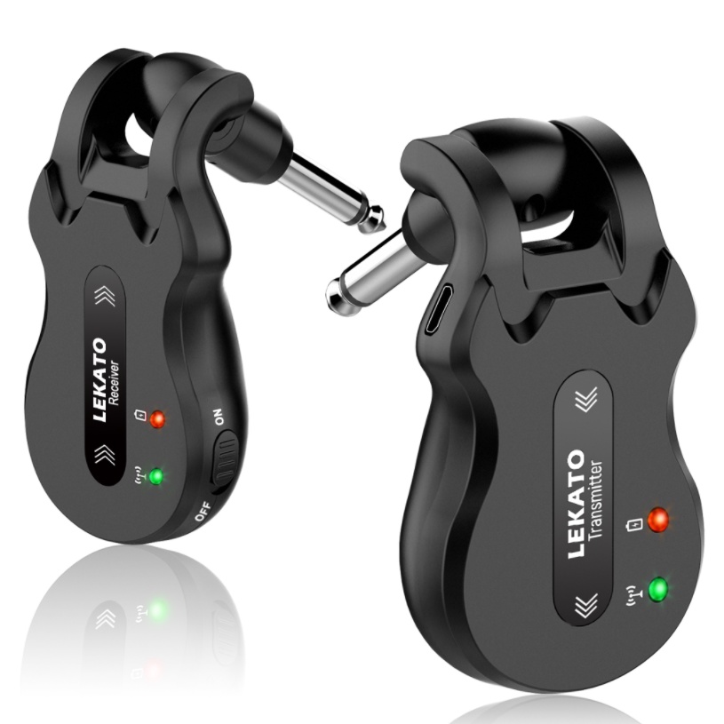LEKATO WS-50 Inalámbrico 4 Canales Transmisor De Guitarra Eléctrica ...