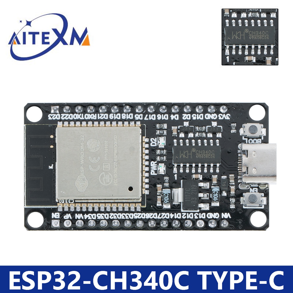 ESP32 Tablero De Desarrollo Tipo C/MICRO WiFi + Bluetooth Ultra-Bajo Consumo De Energía Dual ...