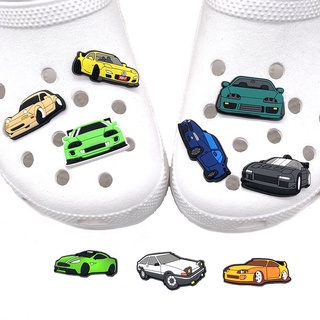 charms JDM Lindo Coche De Dibujos Animados Encantos jibbitz Para crocs ...