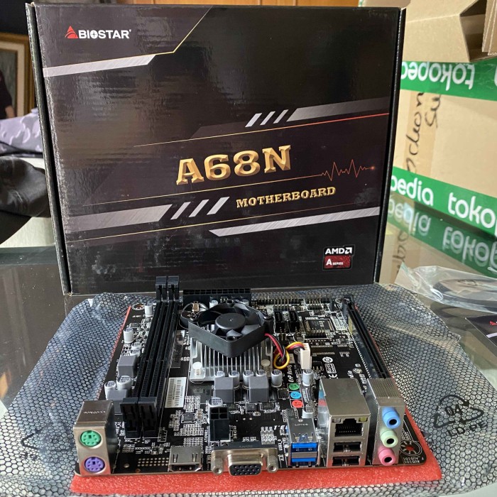Biostar A68N-5600 Paquete AMD A10-4655 Procesador De Placa Base DDR3 | Shopee México
