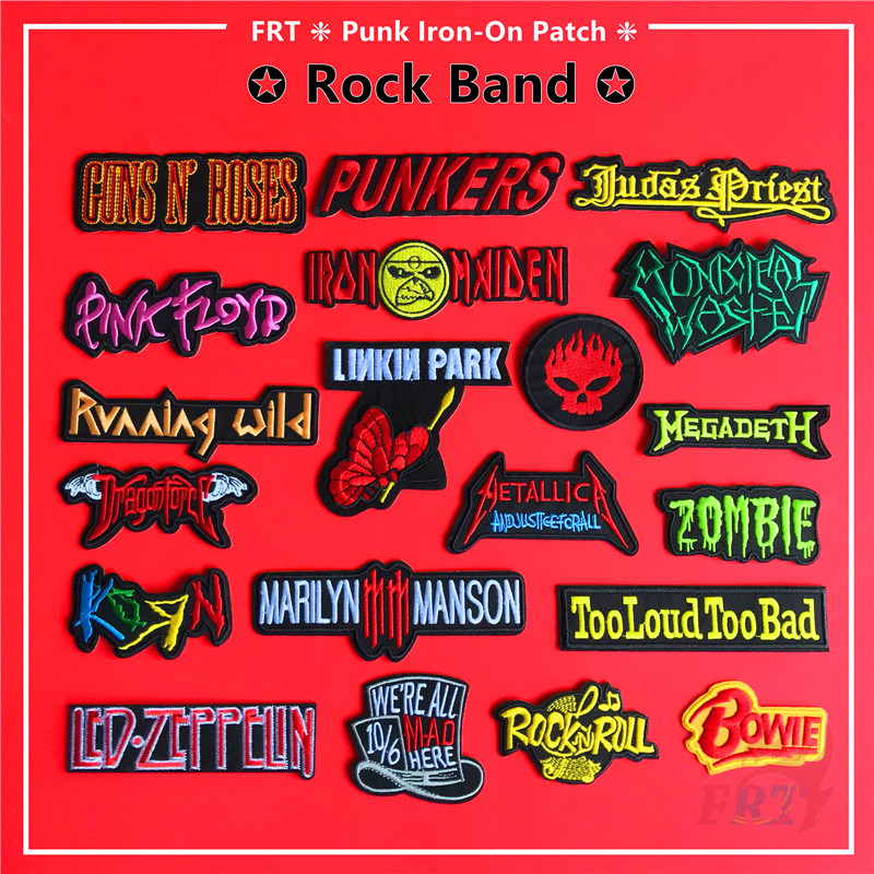 Rock Band Collection Series 04-Cool Color N Roll Iron-on Patch 1Pc ...