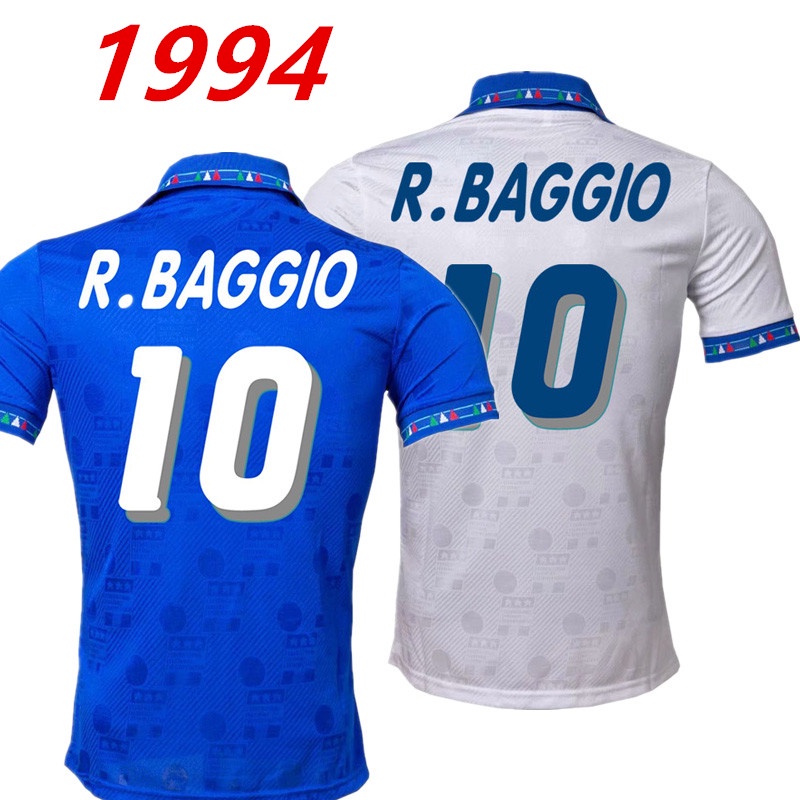 # 10 R.BAGGIO 1994 Italia Retro Camiseta De Fútbol En Casa Camisa Clásica | Shopee México
