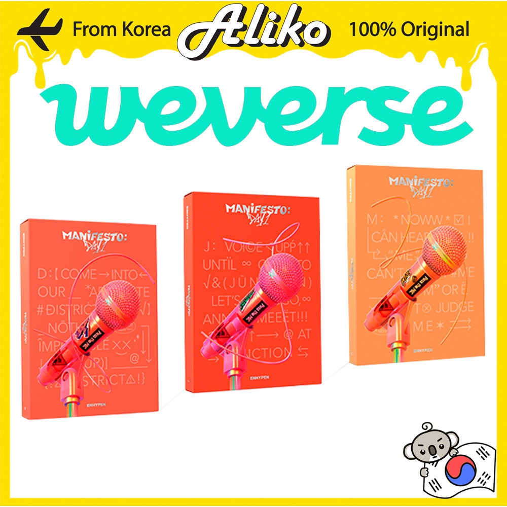 [ WEVERSE ] ENHYPEN Mini Album - MANIFESTO : DAY 1 | Shopee México
