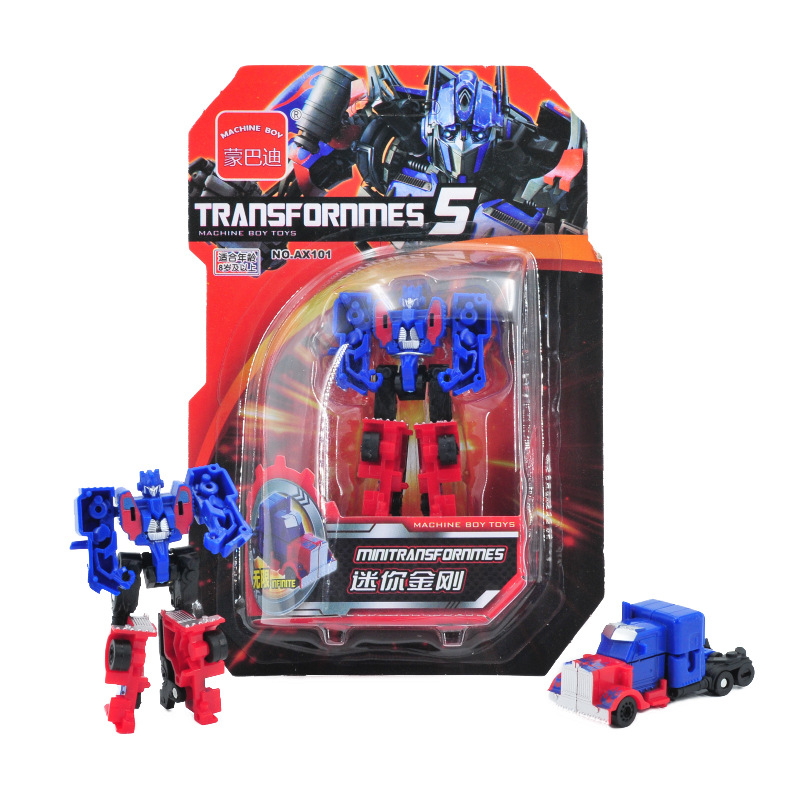 Mini Transformador Juguete Optimus Prime Transformer Robots Figuras De ...