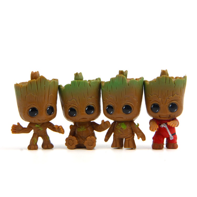 Q version Guardians of the Galaxy Groot tree man DIY Figura De Oficina ...